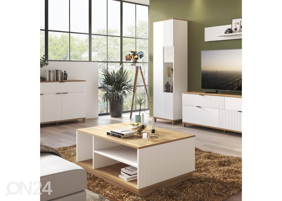 Diivanilaud Plissee, valge/grandson AQ-446185 - ON24 Home & Living