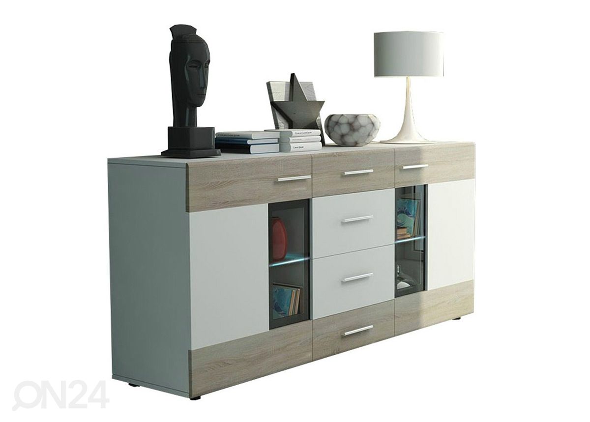 Kummut 169 cm + LED MN-406978 - ON24.ee Sisustuskaubamaja