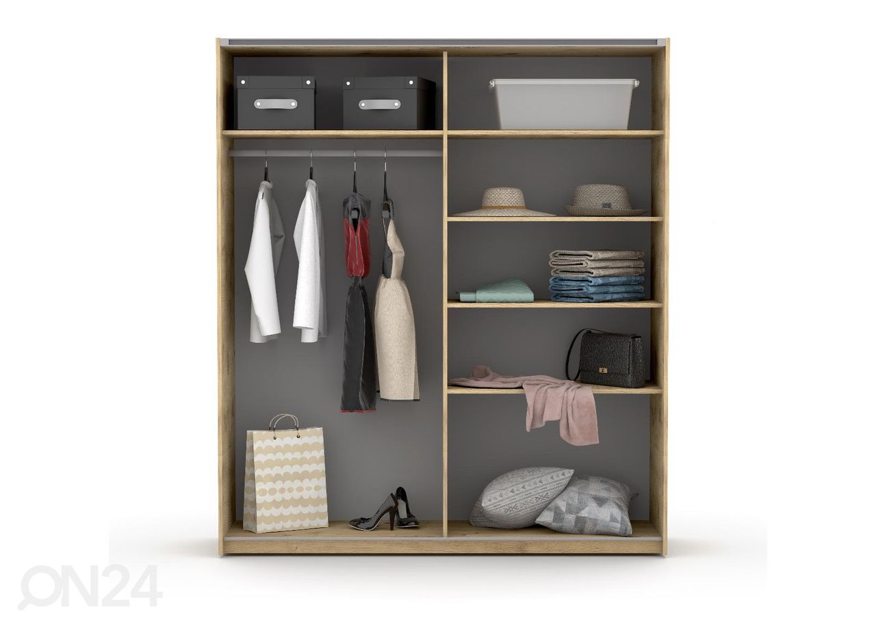 Lükandustega riidekapp 200 cm WS-440187 - ON24.ee Sisustuskaubamaja