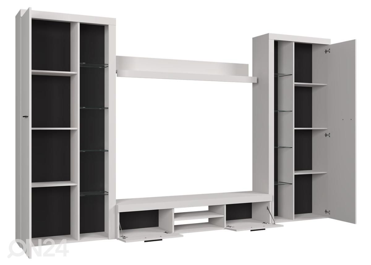 Sektsioon + valge LED valgustus MN-406292 - ON24 Home & Living