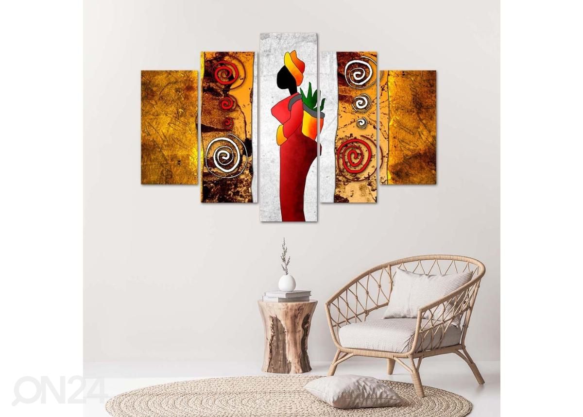 Viieosaline seinapilt African Woman 100x70 cm ED-423844 - ON24.ee ...