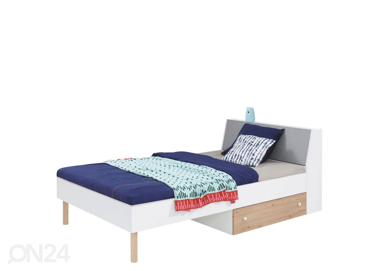 Voodi 90x200 cm + voodikast MN-434368 - ON24 Home & Living