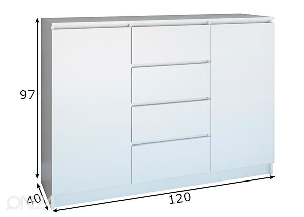 Kummut 120 cm OR-488469 - ON24 Home & Living