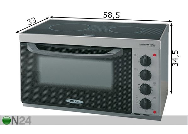 Lauapliit ahjuga Rommelsbacher GR-203336 - ON24.ee Sisustuskaubamaja