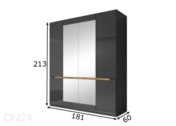 Riidekapp WS-367825 - ON24 Home & Living