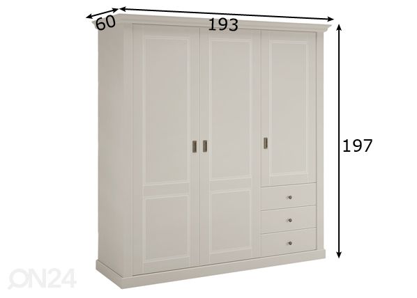 Riidekapp RU-427868 - ON24.ee Sisustuskaubamaja