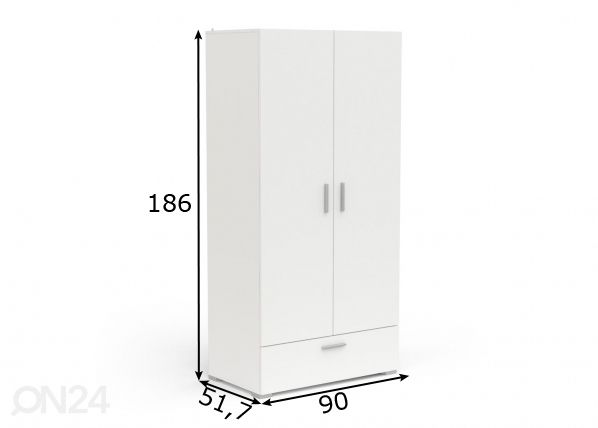 Riidekapp Izzy CM-457724 - ON24 Home & Living