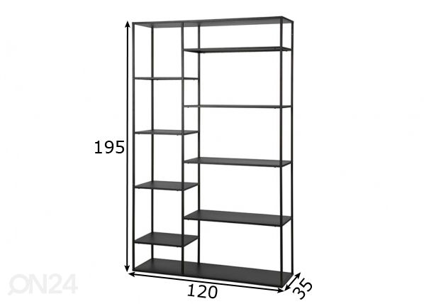 Riiul 120 cm BM-442910 - ON24 Home & Living
