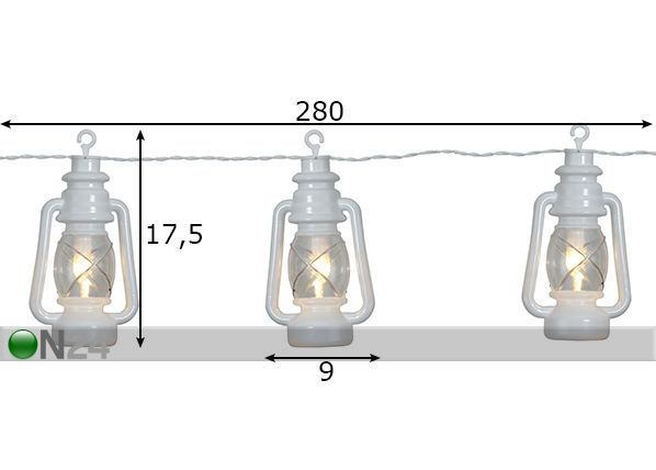 Valguskett Laternad AA-153081 - ON24.ee Sisustuskaubamaja
