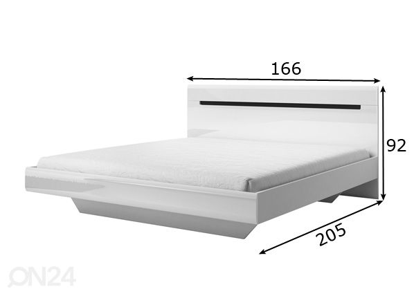 Voodi 160x200 cm WS-145230 - ON24 Home & Living