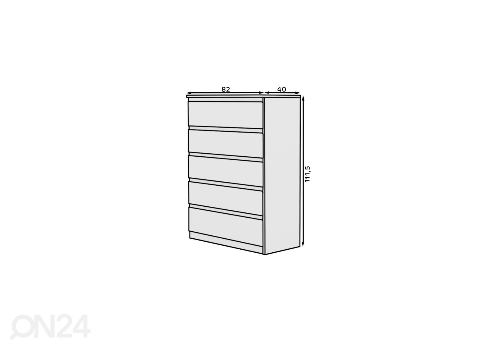 Kummut Bend 82 cm AI-466230 - ON24 Home & Living