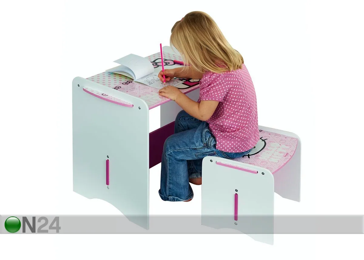 Lastelaud ja pink Hello Kitty TS-54574 - ON24.ee Sisustuskaubamaja